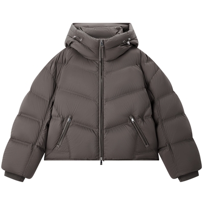 太平鸟火山岩发热龟背羽绒服女