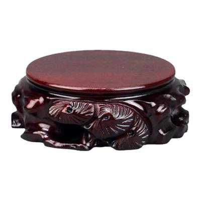 马拉斯木圆形实木底座