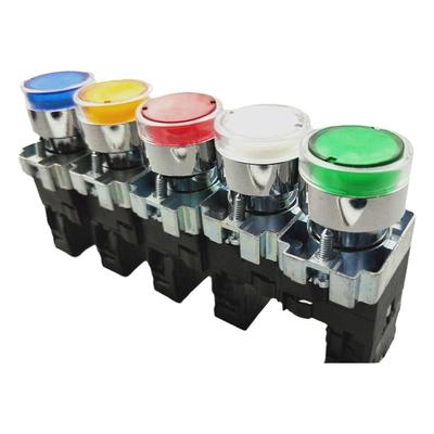 22mm自复位点动带灯按钮开关XB2-BW3361C BW33B1C BW33M1C BW3462