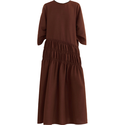 松弛感气质连衣裙美拉德打揽设计