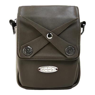 荆棘条设计感街头PU斜挎皮包