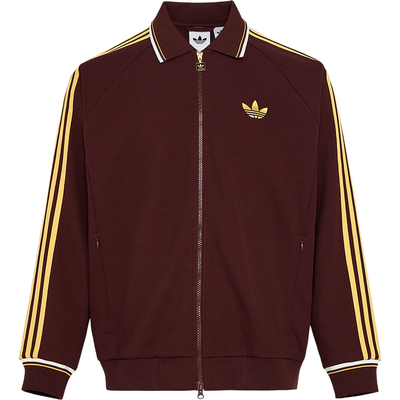 Adidas/阿迪达斯正品三叶草男士翻领刺绣运动休闲外套KV8865