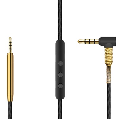 适用耳机线qc25带麦调音安卓