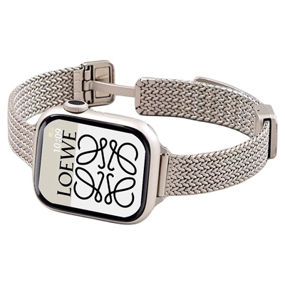 适用iWatch麦穗磁吸金属表带