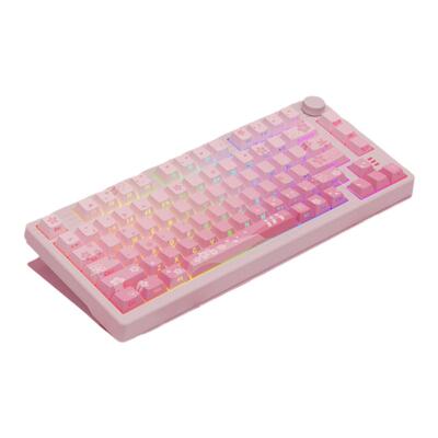 达尔优EK75樱花键盘dareu无线