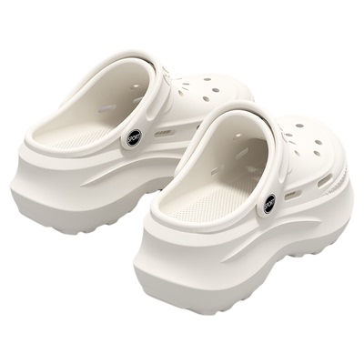 ECAC厚底洞洞鞋女款2026新款外穿