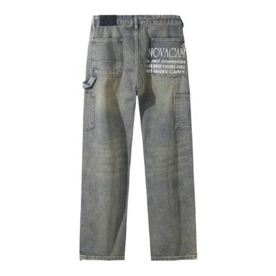 NOVACAM高街复古设计感牛仔裤
