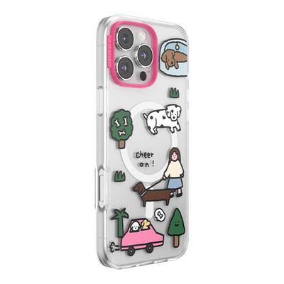 【宠物物语·手机壳】PopSockets泡泡骚磁吸防摔手机壳苹果iPhone17/16ProMax/Pro 镜面 小猫小狗 毛茸可爱