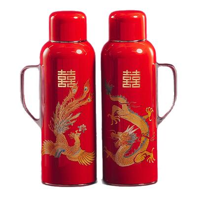 学古|龙凤呈祥 · 传家壶 婚庆热水壶暖壶结婚红色陪嫁保温壶1.6L