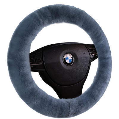 冬季短毛绒汽车保暖可爱方向盘套