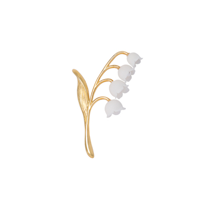 costar铃兰胸针金色版手作花款
