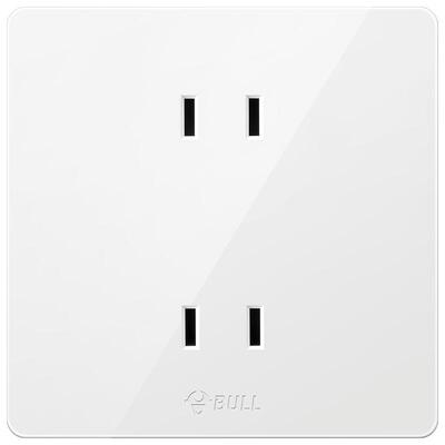 公牛插座旗舰开关四孔两个两插白