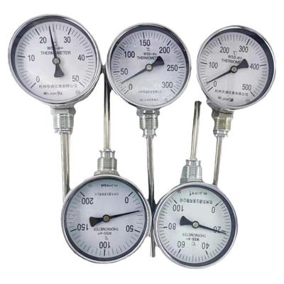 华通仪表双金属温度计表WSS411径向防腐锅炉管道工业温度计高温计