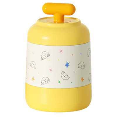 可爱保温杯女生带药盒