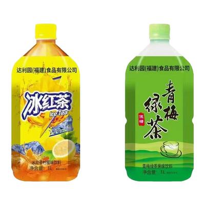青梅绿茶瓶装1L大瓶批发柠檬味红茶清爽夏季果味茶饮料解腻餐饮