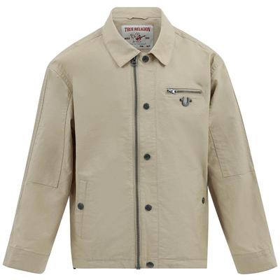 TrueReligion春夏男士纯色气质通勤风夹克外套