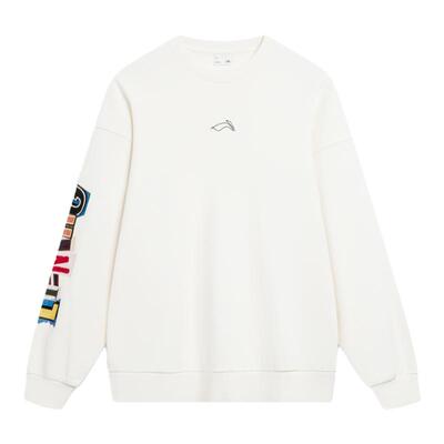 Lining/李宁正品滑板系列男子时尚休闲宽松套头运动卫衣AWDU137