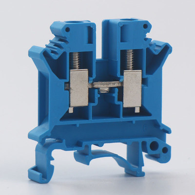 50片装优质铜件UK-6N接线端子排 uk6n 6平方导电压线不滑丝不短脚