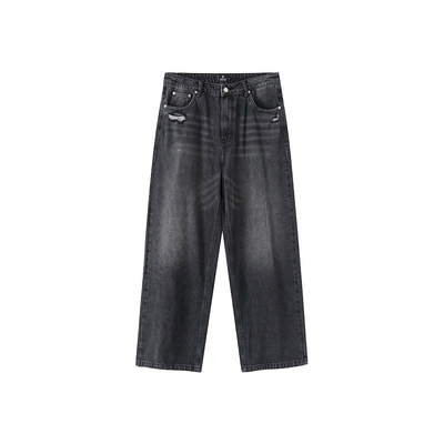 BETA重磅水洗做旧牛仔裤