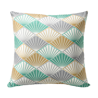 quatrefoil 仿麻简约沙发抱枕靠垫办公室汽车腰枕腰靠枕可拆洗