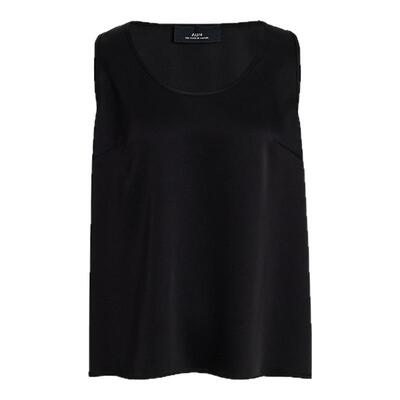 【轻松套装】AUM噢姆夏季休闲时尚直身打底背心上衣黑色直筒裤女