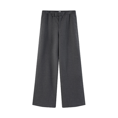 秋新混纺简约直筒西装裤