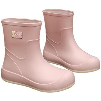 新款女款时尚外穿防水防滑雨鞋