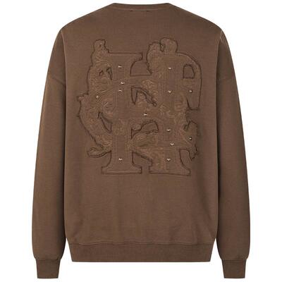 CHINISM赤尘贴布绣圆领卫衣男