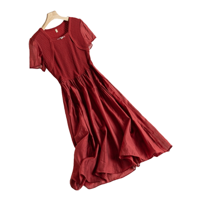 法式小众浪漫仙女裙天丝连衣裙