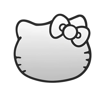直销kty猫咪规则艺术异形化妆镜