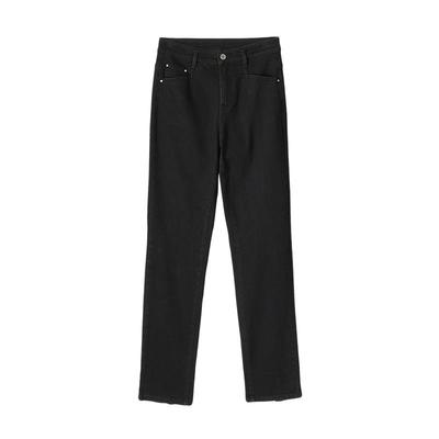 MSLAN简约后开衩小脚裤