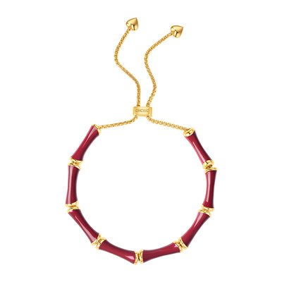 Onchic红运竹节手链红绳马年本命年新年礼物金色女款2025新款轻奢