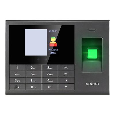 指纹人脸识别一体机得力打卡机