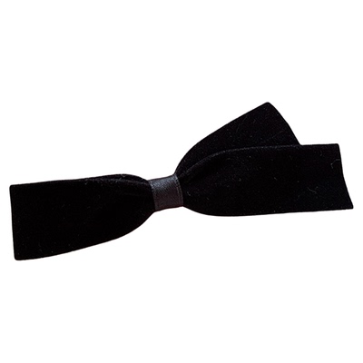 丝绒蝴蝶结鸭嘴发夹女侧边夹