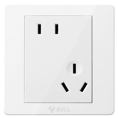 公牛墙壁开关插座暗装经典款白