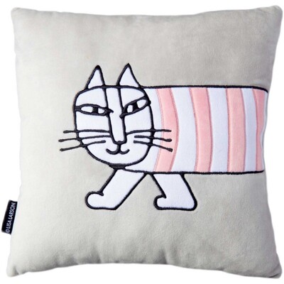 刺绣中国腰靠靠垫猫咪北欧