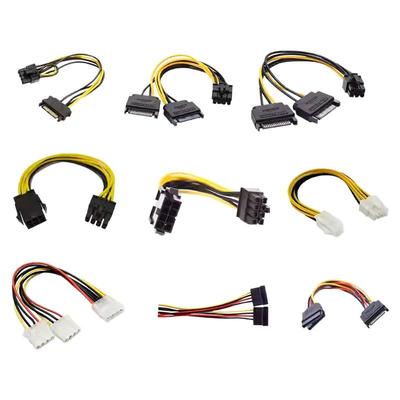 SATA硬盘CPU大4P转接线6P电源