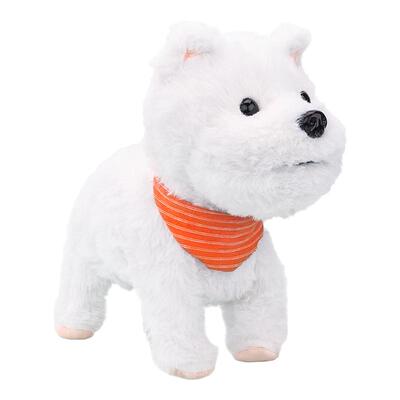 走路会叫儿童仿真电动毛绒玩具狗卡基小狗狗学说话会唱歌口令狗汪