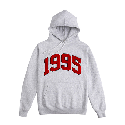 AHHH1995加绒美式连帽卫衣女