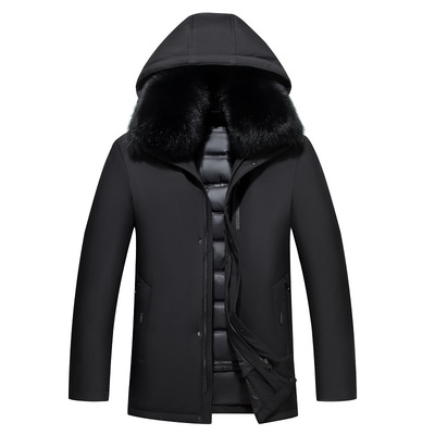 【恒源祥】90%白鸭绒/狐狸毛领