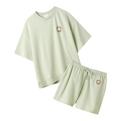 gelatopique纯色短袖短裤套装