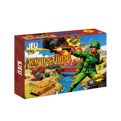 JEU旧义怀旧小兵人玩具美德大战 野战兵部队中古军事模型儿童玩具