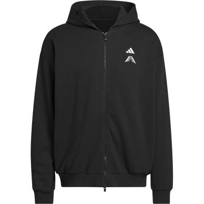 Adidas/阿迪达斯正品2025冬季款男女日常连帽针织篮球外套KF3243
