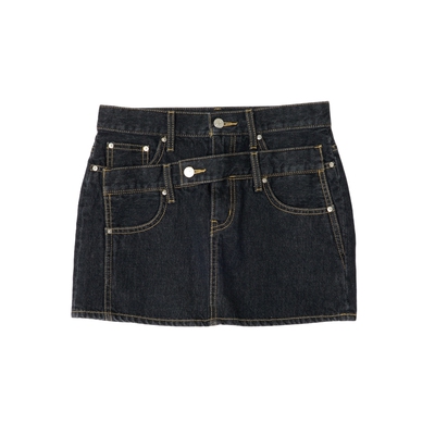 sly美式辣妹风解构牛仔半身裙