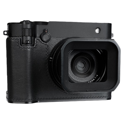 cam-in 富士gfx100rf保护套复古swift牛皮相机套GRX100rf半套底座