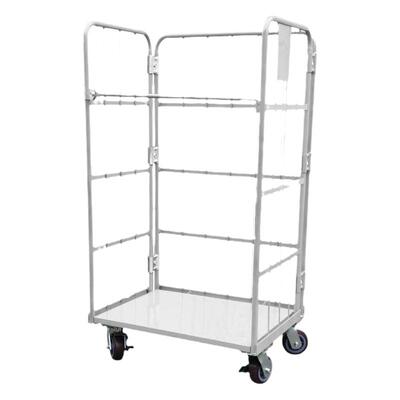 可折叠碳钢苏州移动笼车储物笼车