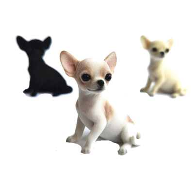 JXK吉娃娃模型手办车载摆件