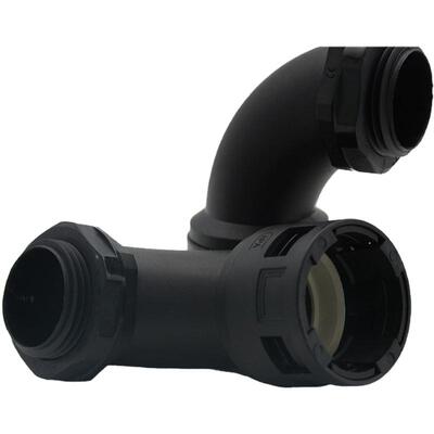 弯角波纹管接头尼龙浪管固定头