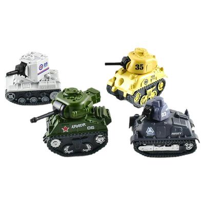 q版回力合金小坦克m4和好可爱男