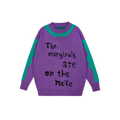 C14情侣装圆领宽松休闲毛衣